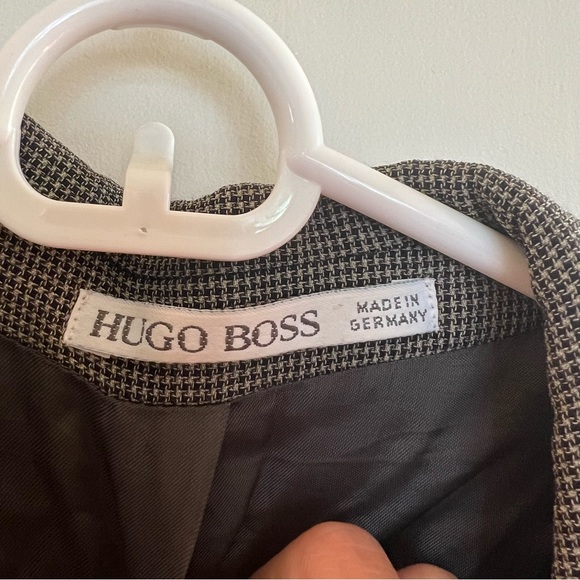 Hugo Boss | Jackets & Coats | Hugo Boss Vintage Houndstooth Wool Sports ...